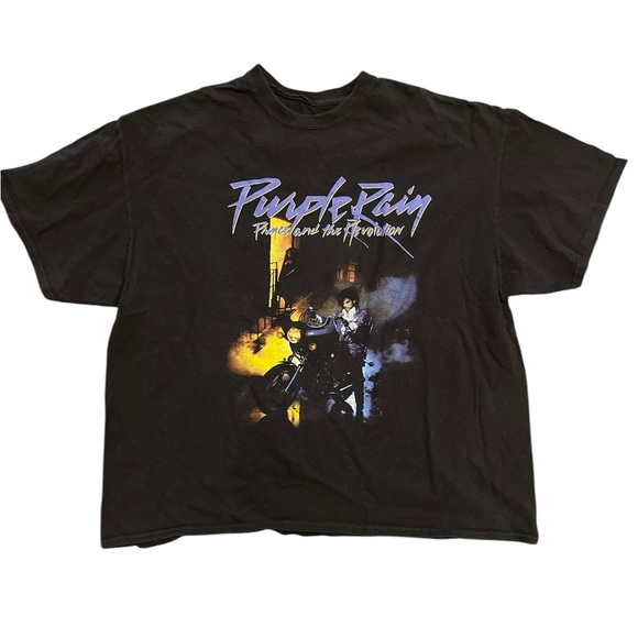 Source Unknown | Tops | Vintage 9s Prince Purple Rain Graphic Tee Xl ...